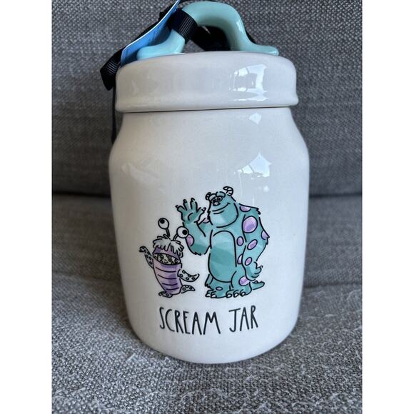 Rae Dunn | Kitchen | New Disneys Monsters Inc Scream Jar Rae Dunn Boo Sully Canister Treat Jar ...